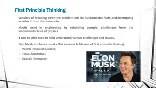 First Principle Thinking for Transformation Assurance | PPTX