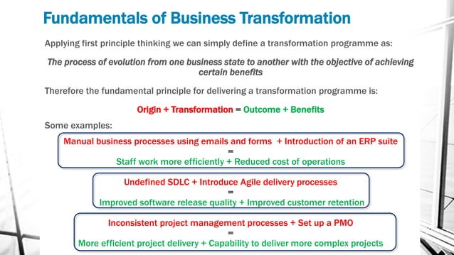 First Principle Thinking for Transformation Assurance | PPTX | Computer ...