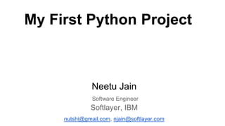 First python project | PPT