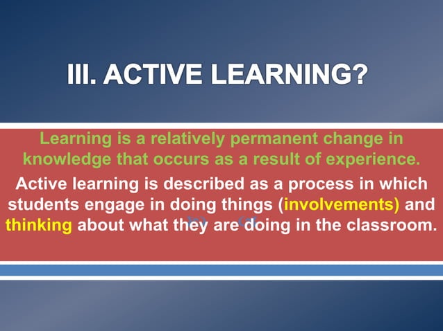 Quantifying the Effects of an Active Learning Strategy on the Motivation of Students* | PPT