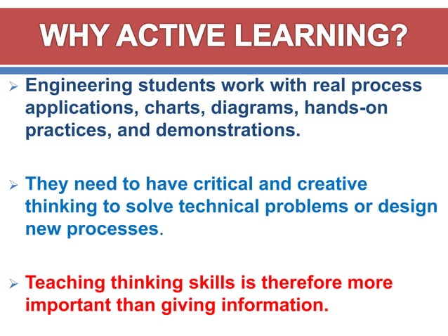 Quantifying the Effects of an Active Learning Strategy on the Motivation of Students* | PPT