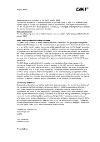 First quarter 2010 | DOC