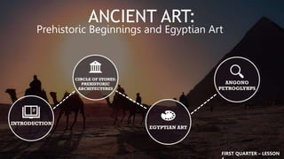 FIRST QUARTER Grade 9 ARTS- Prehistoric Art: Prehistoric Beginnings and ...