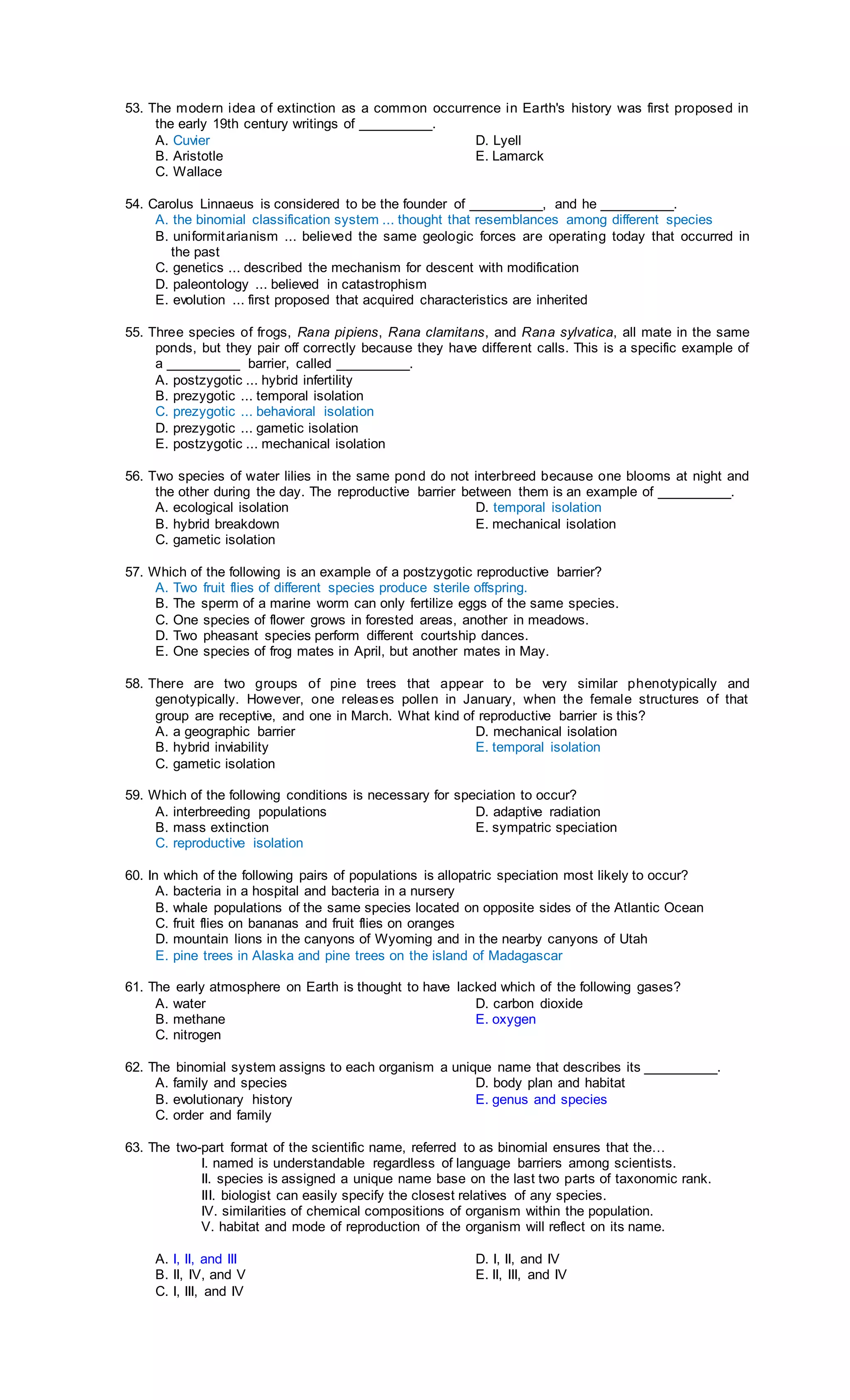 First quarterly examination in general biology 2 (1) | DOCX