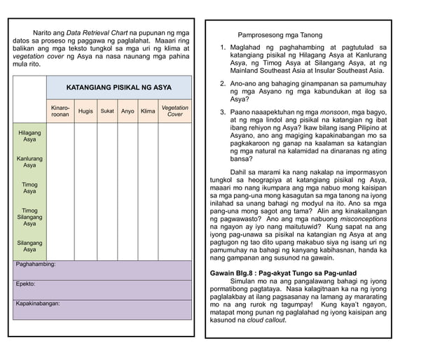 Araling Panlipunan Grade 8 - First Quarter Module | PDF