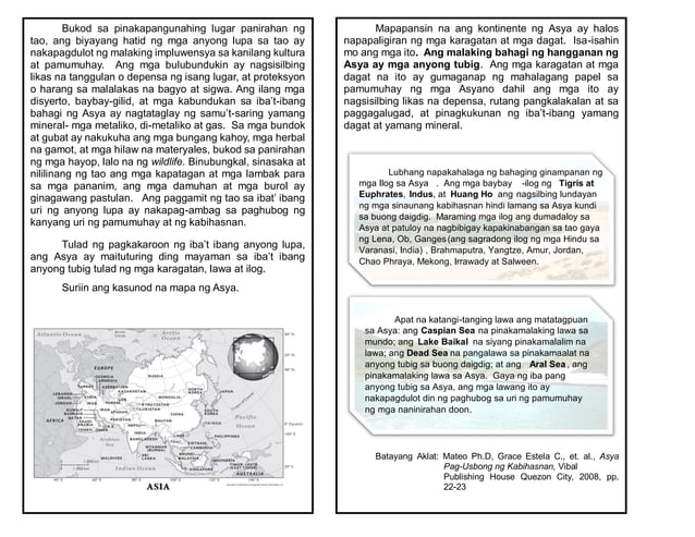 Araling Panlipunan Grade 8 - First Quarter Module | PDF