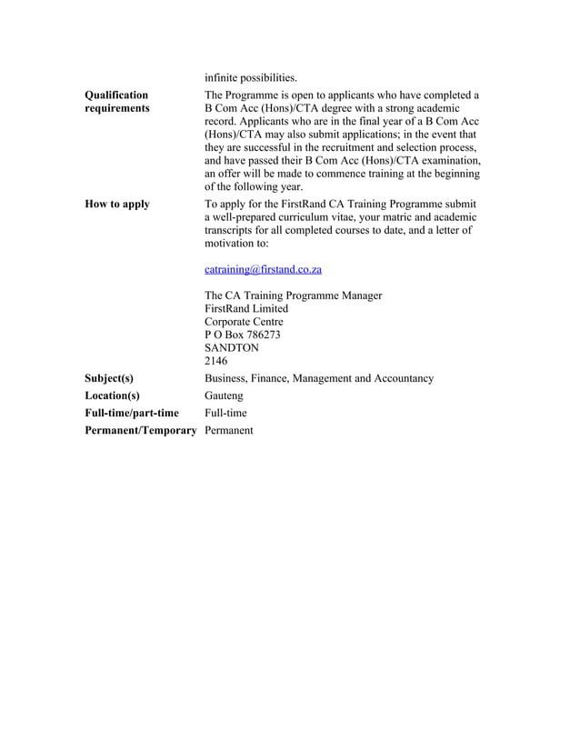 First rand group | PDF