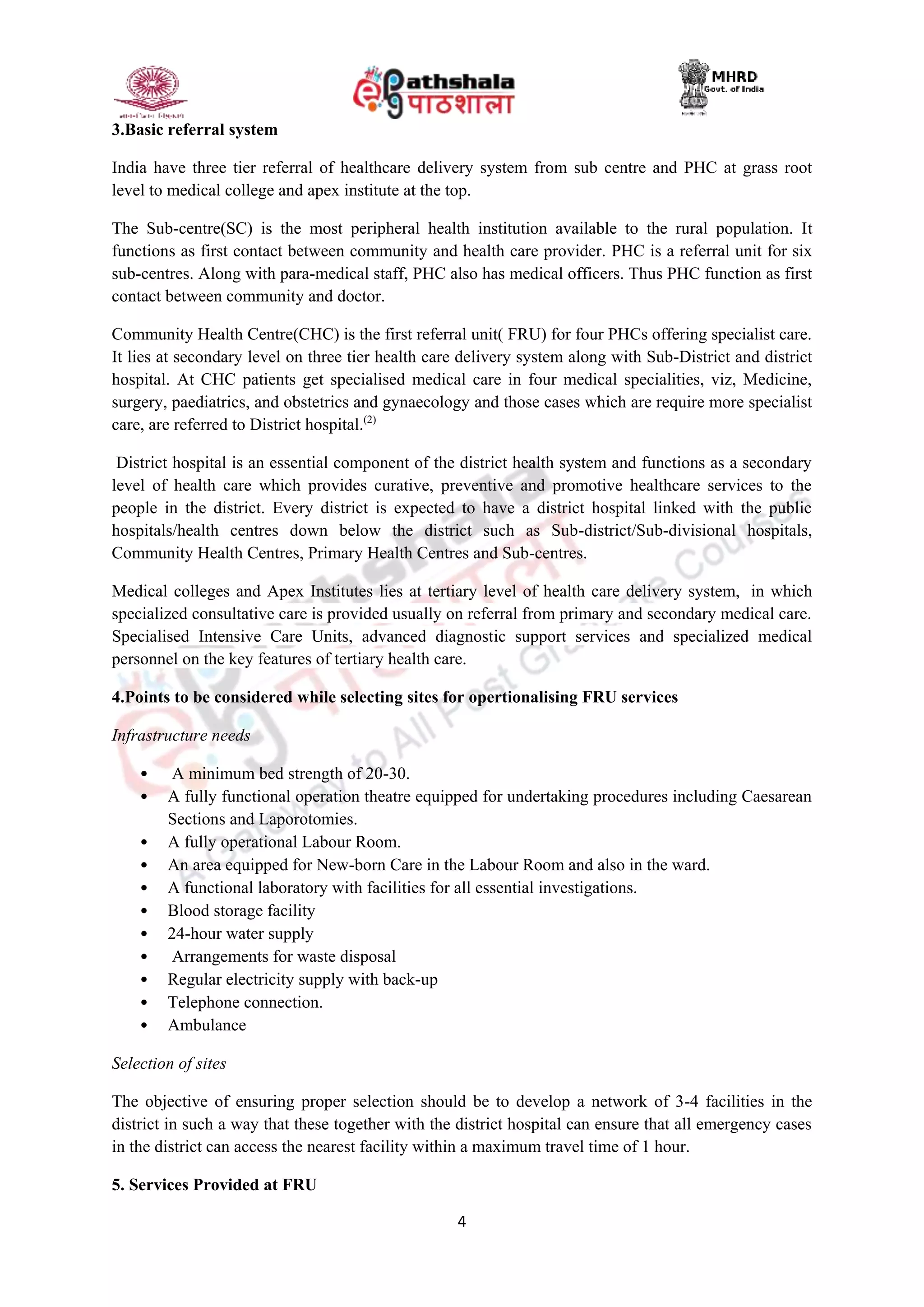 First referral units | PDF