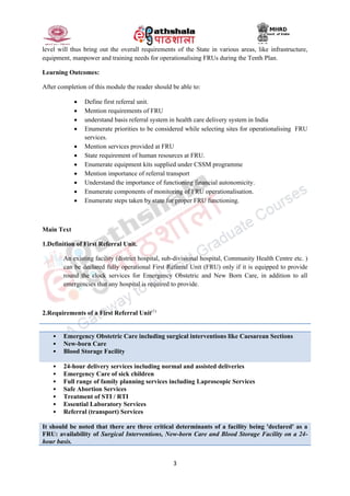 First referral units | PDF