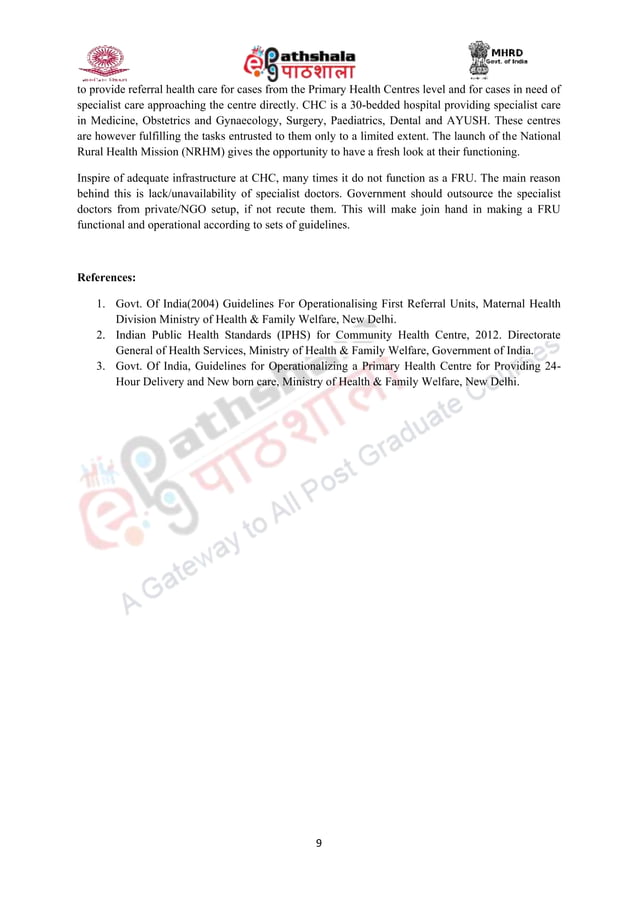 First referral units | PDF