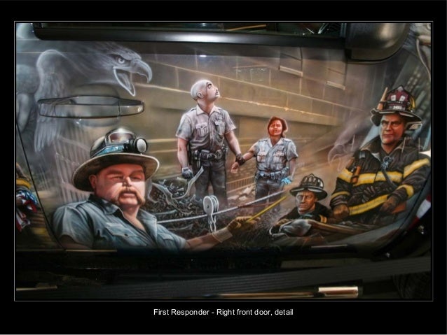 First Responder - Airbrush Art by Mickey Harris,