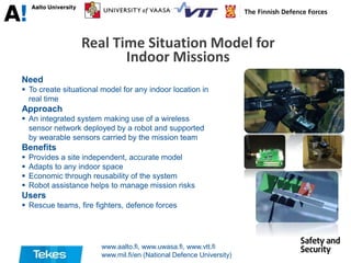 First Responders Tekes Safety and Security programme 2013 | PPT