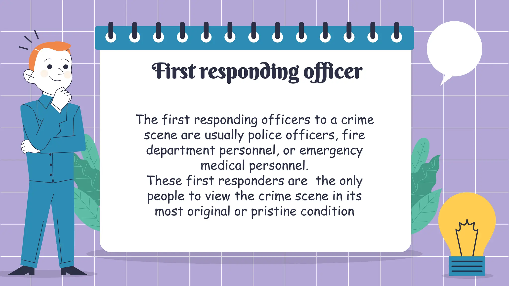 Crime Scene Management: First Responding Officer | PPTX
