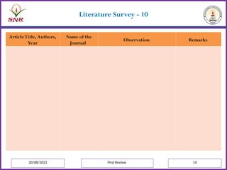 First Review PPT FOR DESIGN THINKING .ppt | Technology & Computing