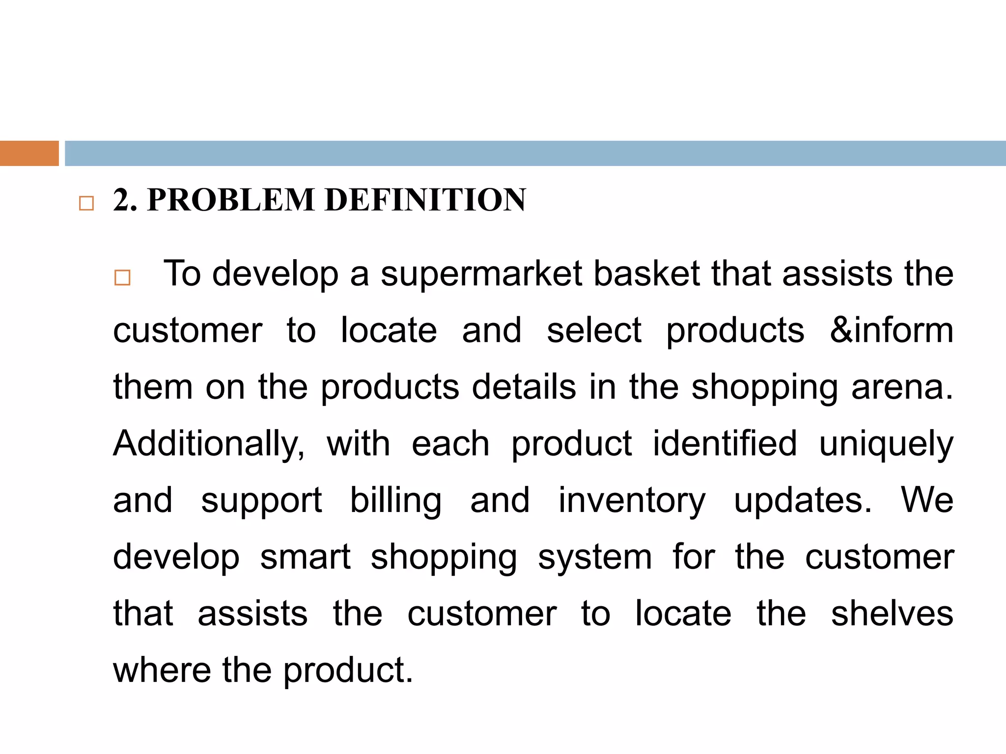 Super Market Billing System Using Webcam Ppt 