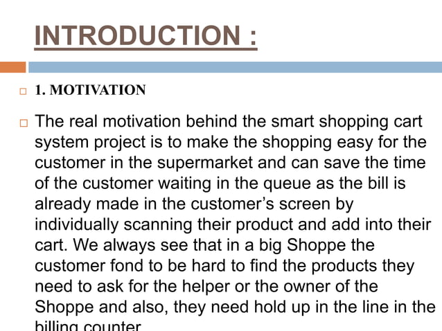 Super market billing system using webcam | PPTX | Grocery Shopping ...