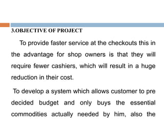 Super market billing system using webcam | PPTX