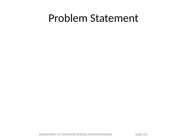 SRM First Review PPT Template for project | PPTX