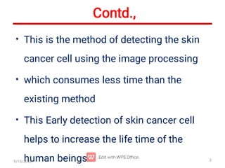Skin Cancer Detection Mini Project With All the Details Attached! | PDF