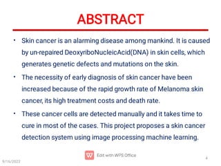 Skin Cancer Detection Mini Project With All the Details Attached! | PDF