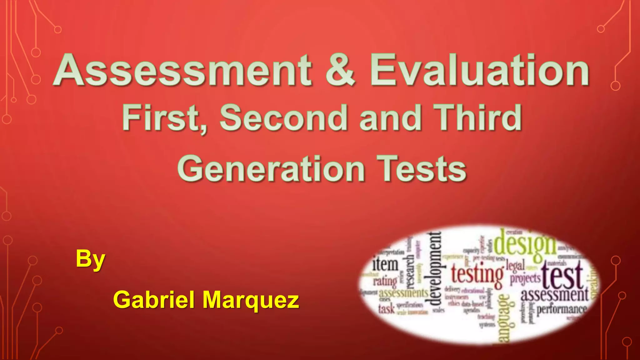 First, second and third Test Design | PPTX