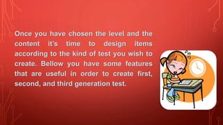 First, second and third Test Design | PPTX