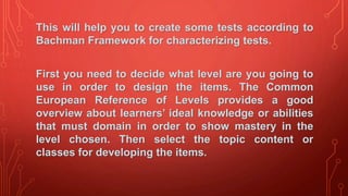 First, second and third Test Design | PPTX