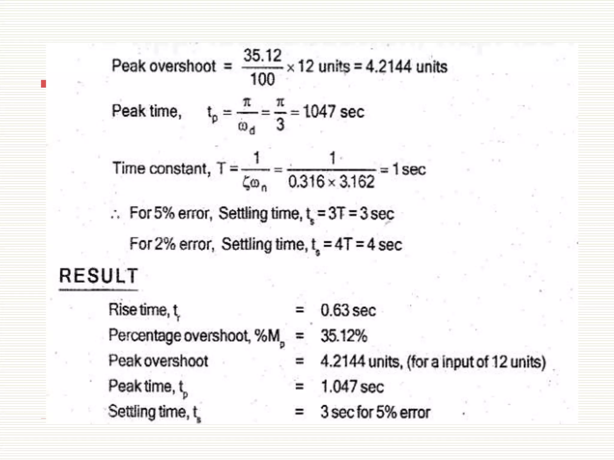 First & second order of the control systems | PPT