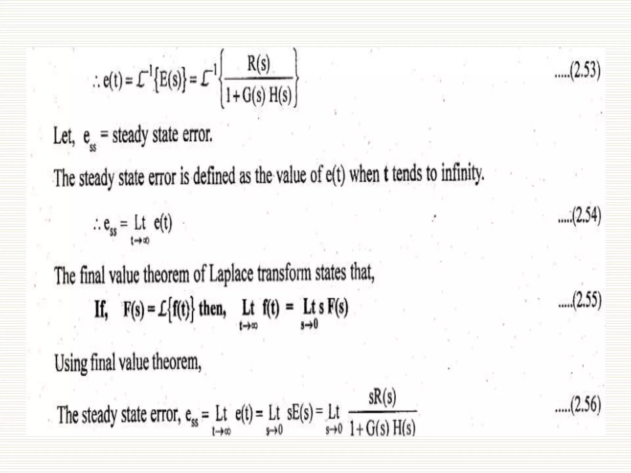 First & second order of the control systems | PPT