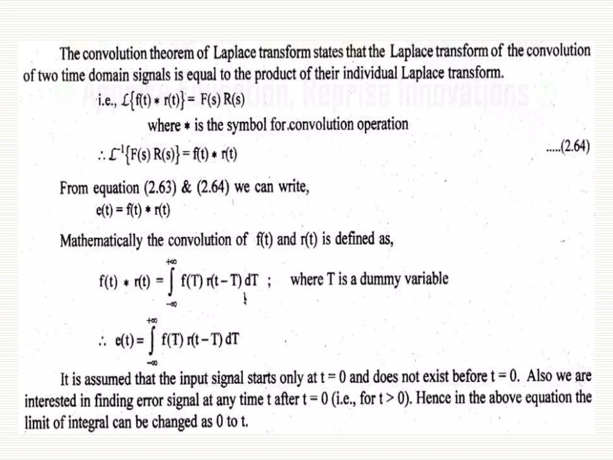 First & second order of the control systems | PPT
