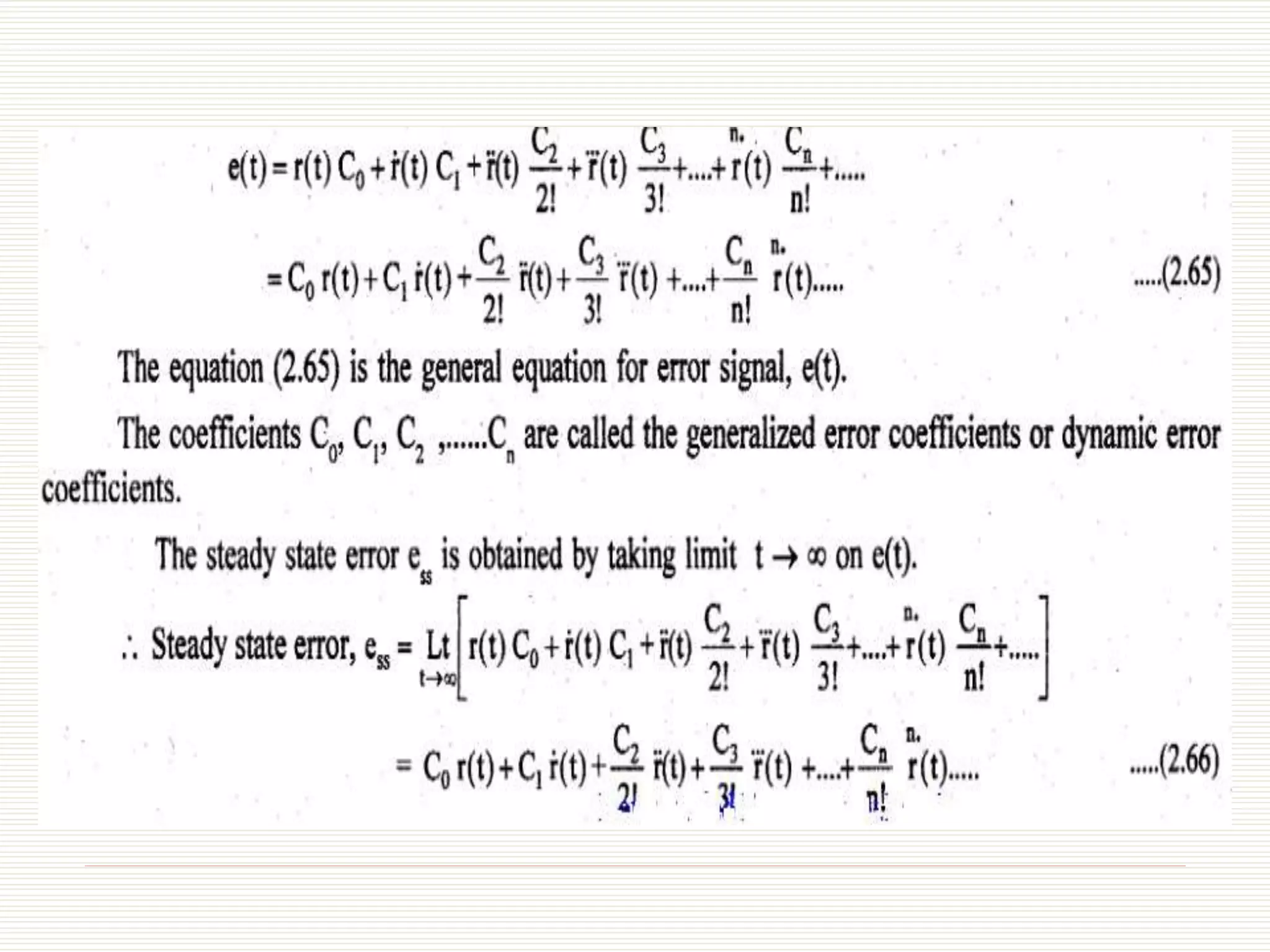 First & second order of the control systems | PPT