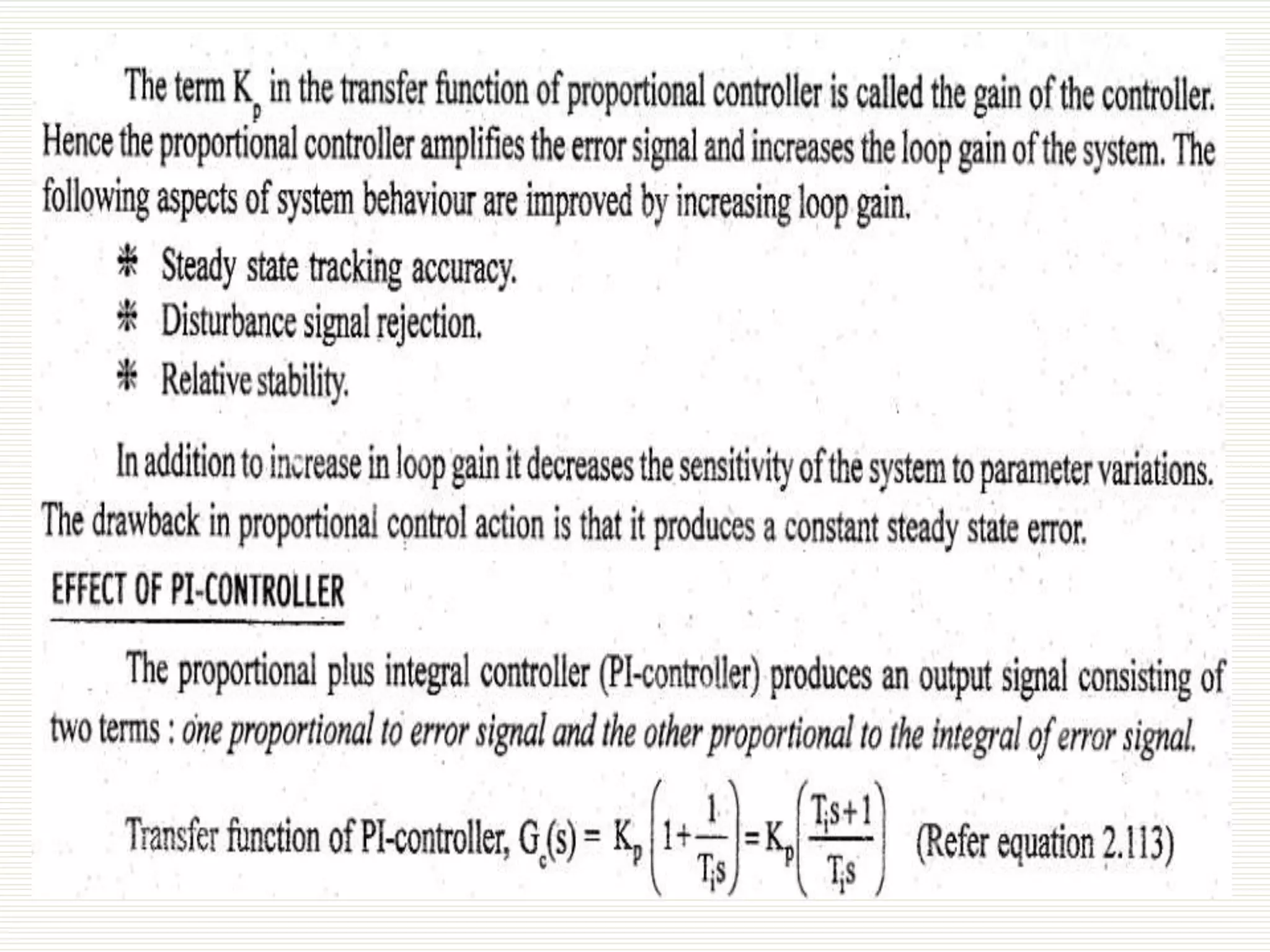 First & second order of the control systems | PPT