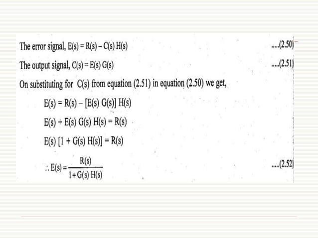 First & second order of the control systems | PPT