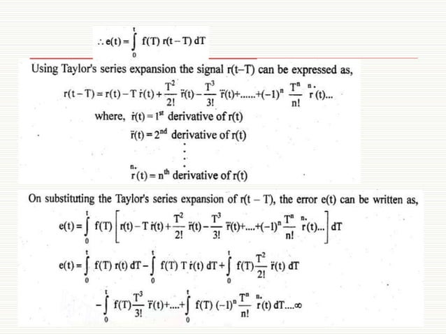 First & second order of the control systems | PPT