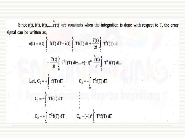 First & second order of the control systems | PPT