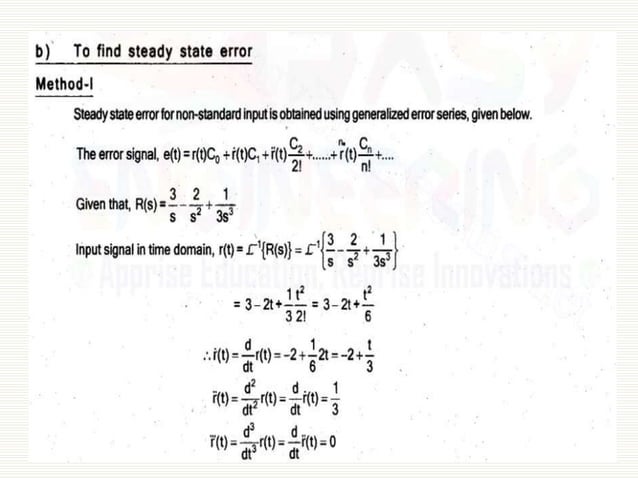 First & second order of the control systems | PPT