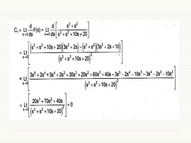 First & second order of the control systems | PPT
