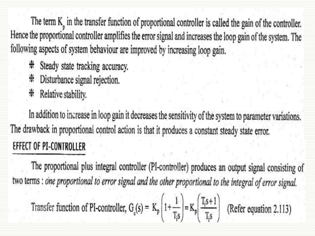 First & second order of the control systems | PPT