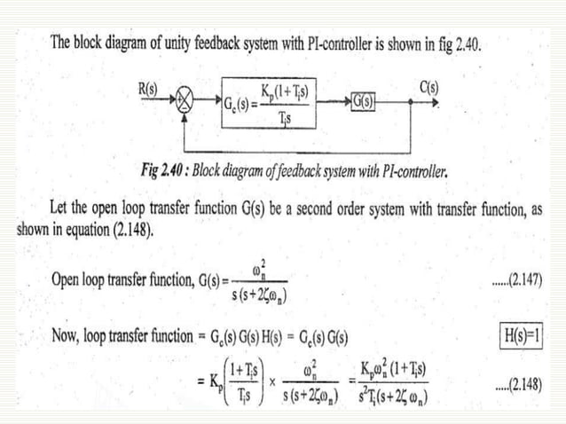 First & second order of the control systems | PPT
