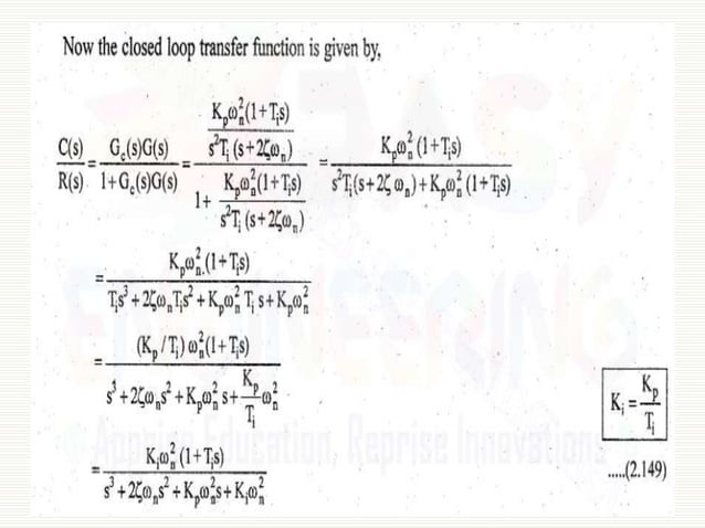 First & second order of the control systems | PPT