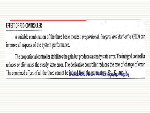 First & second order of the control systems | PPT