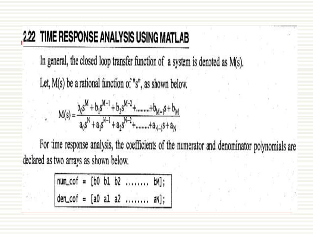 First & second order of the control systems | PPT
