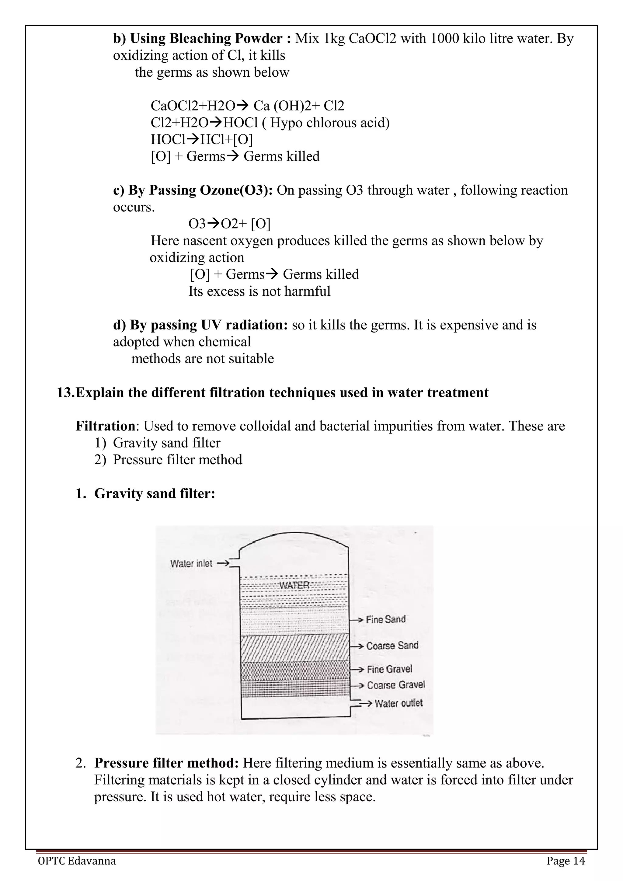 First semester diploma Engineering chemistry I | PDF