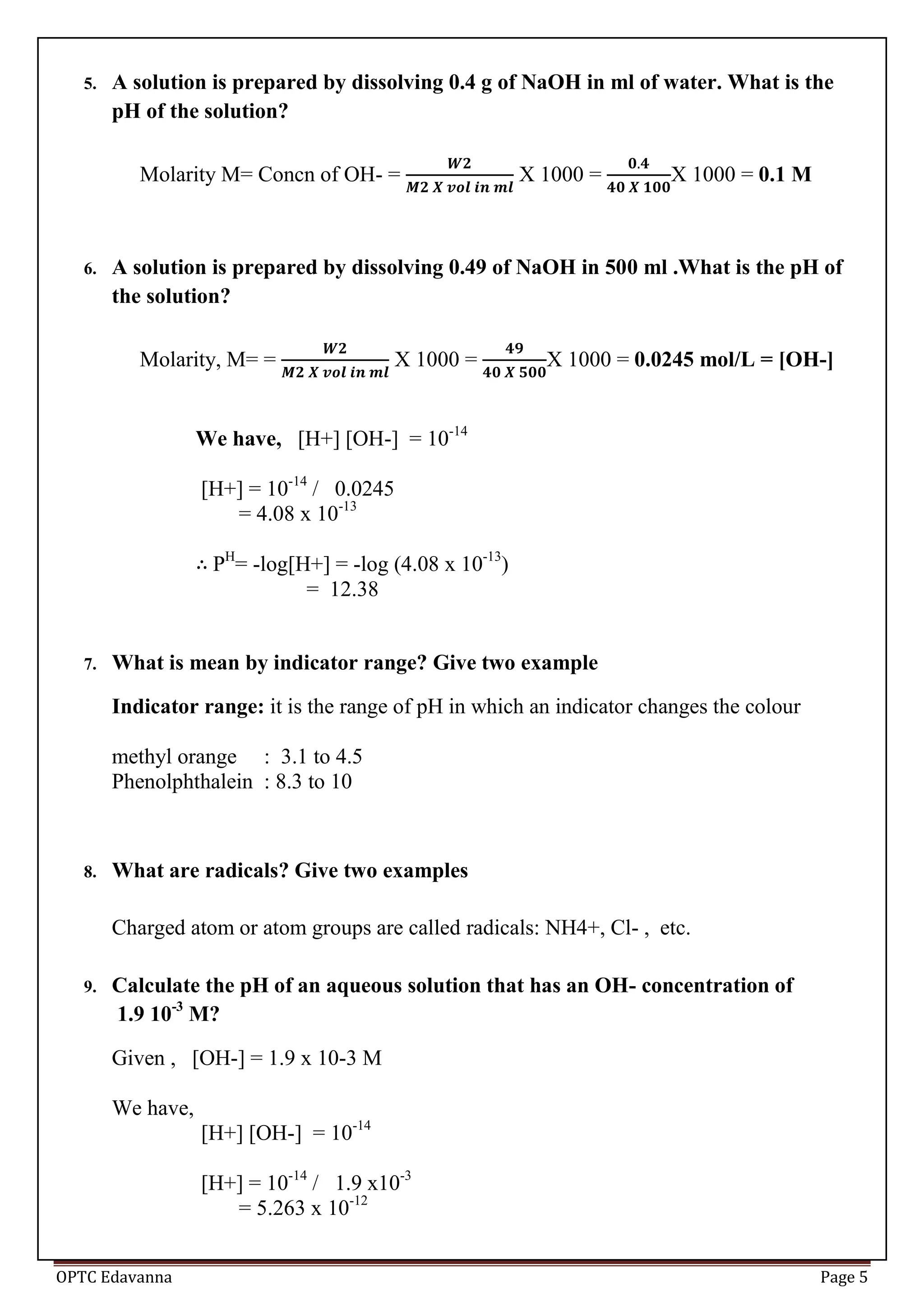 First semester diploma Engineering chemistry I | PDF