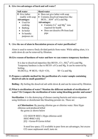 First semester diploma Engineering chemistry I | PDF