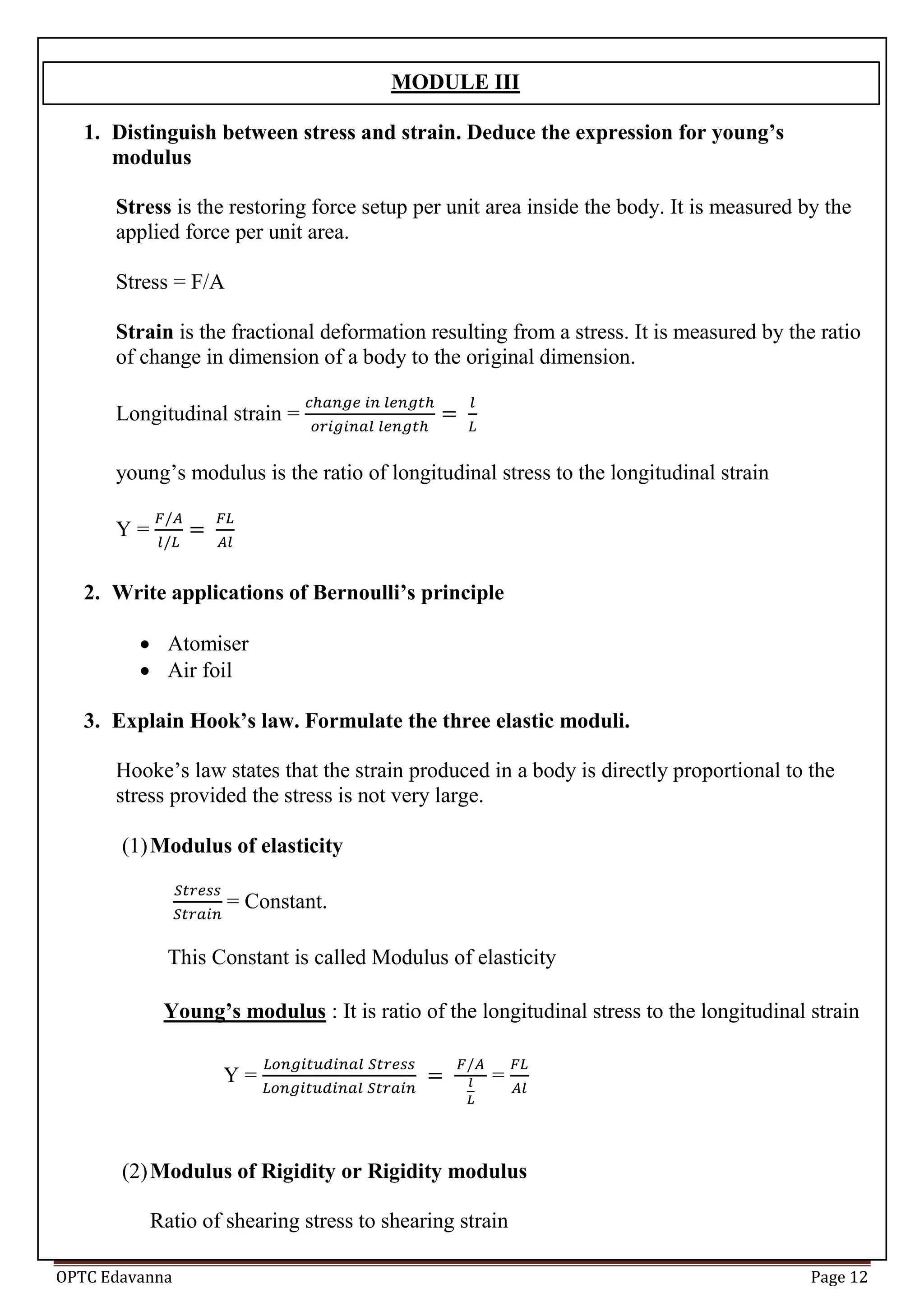 First semester diploma Engineering physics i | PDF