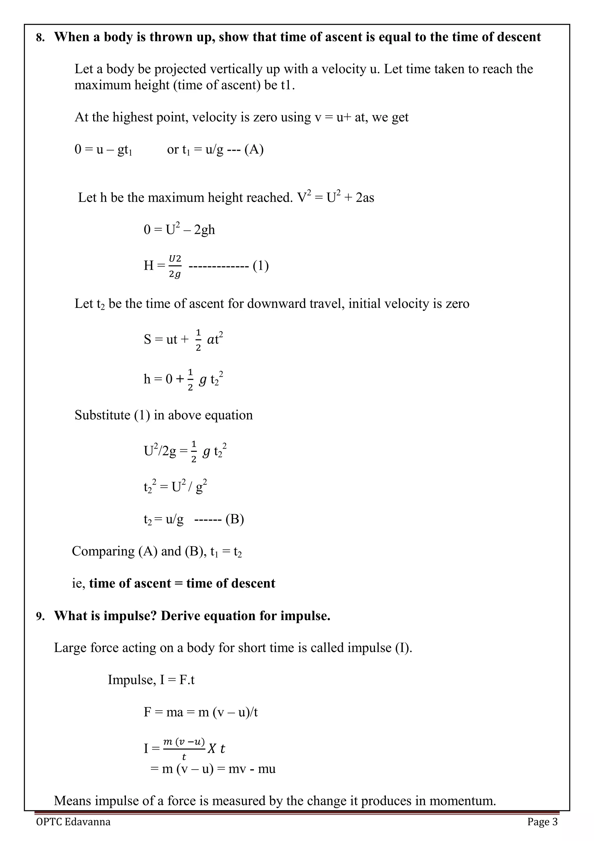 First semester diploma Engineering physics i | PDF