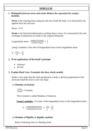 First semester diploma Engineering physics i | PDF