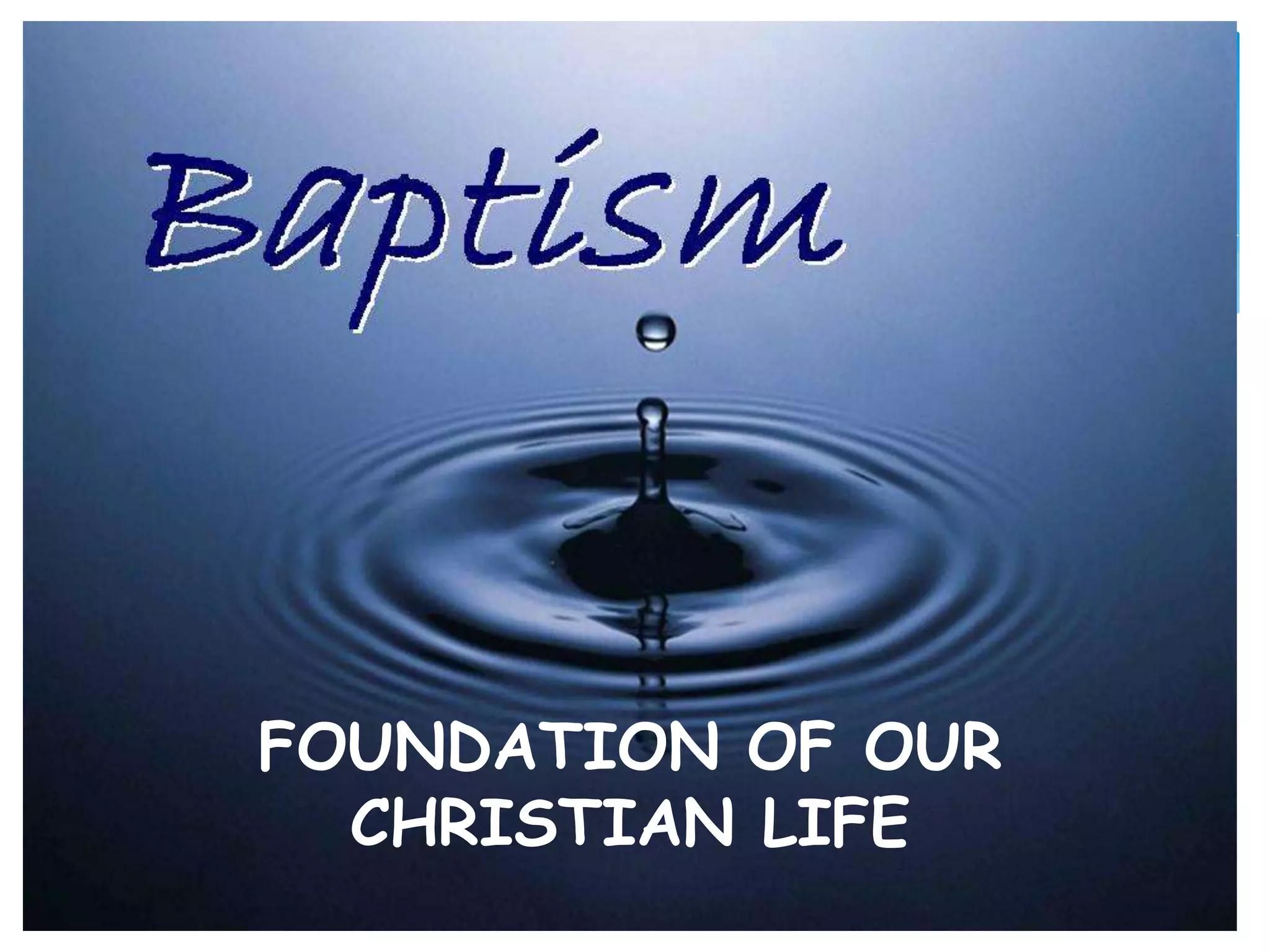 LESSON 2 BAPTISM | PPTX