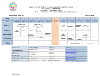 First_Semester_Time_Table_Autumn_Semester_2023_24_Tentative.pptx ...